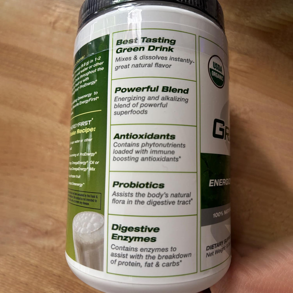 EnergyFirst Greenergy powder for healthy lifestyle