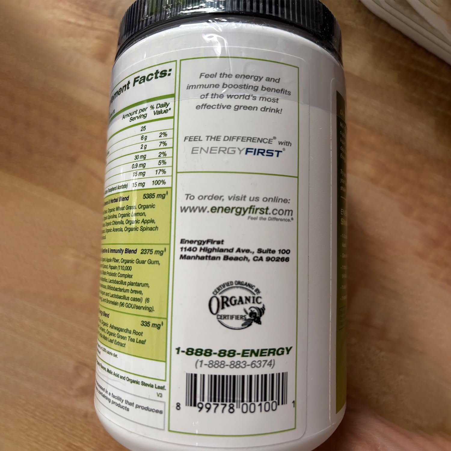 EnergyFirst greens powders for daily nutrition