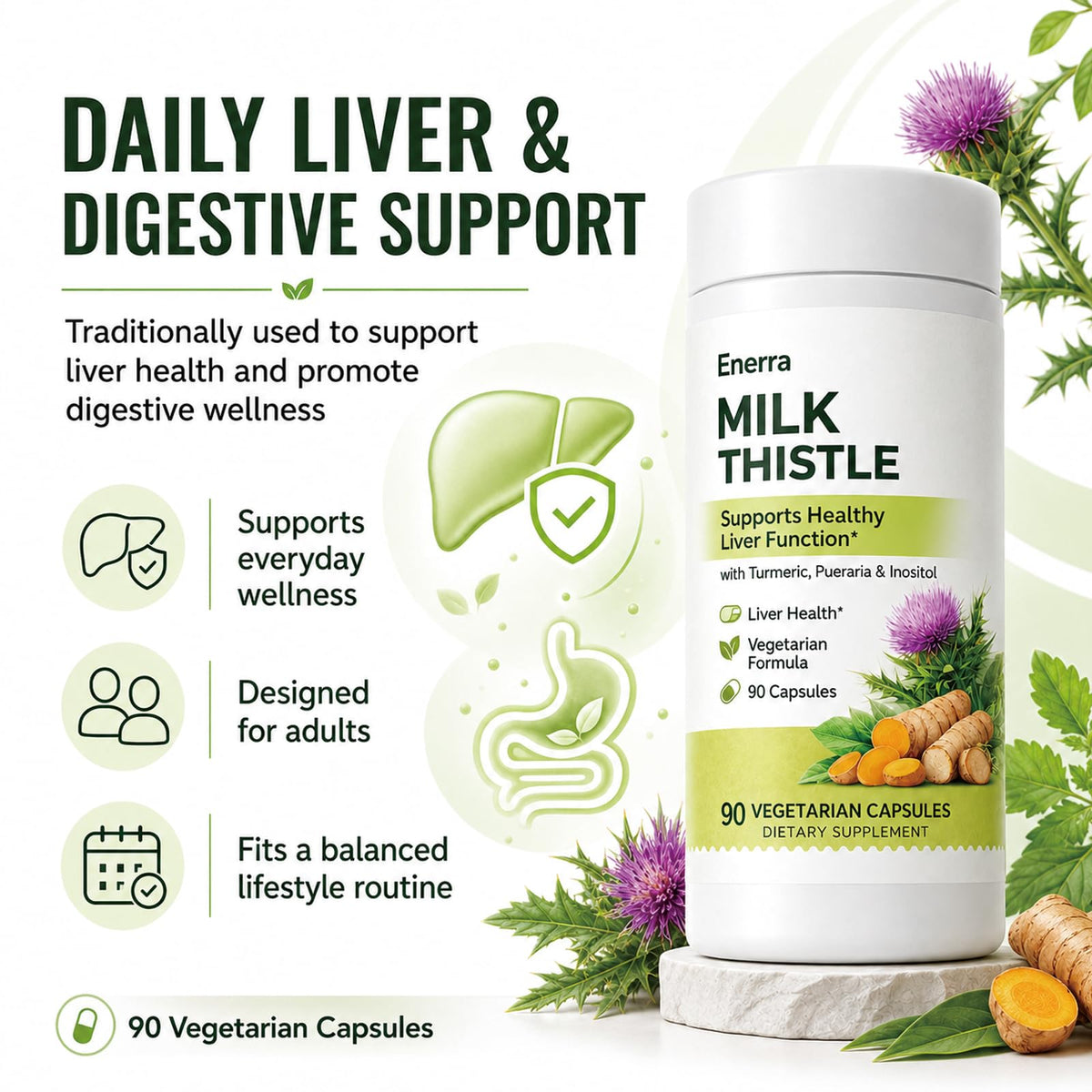Enerra Milk Thistle antioxidant benefits