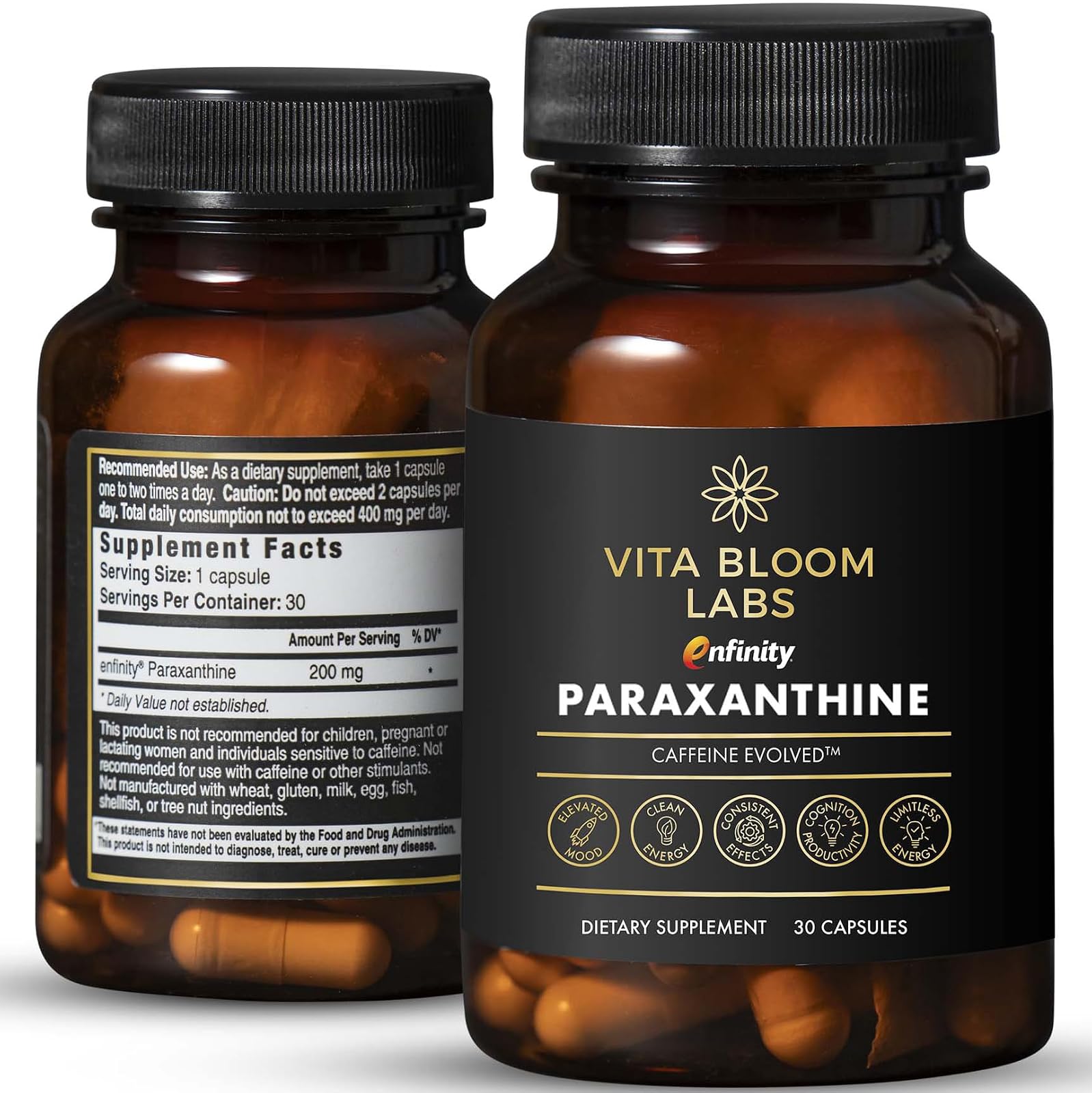 Enfinity Paraxanthine energy boost capsules