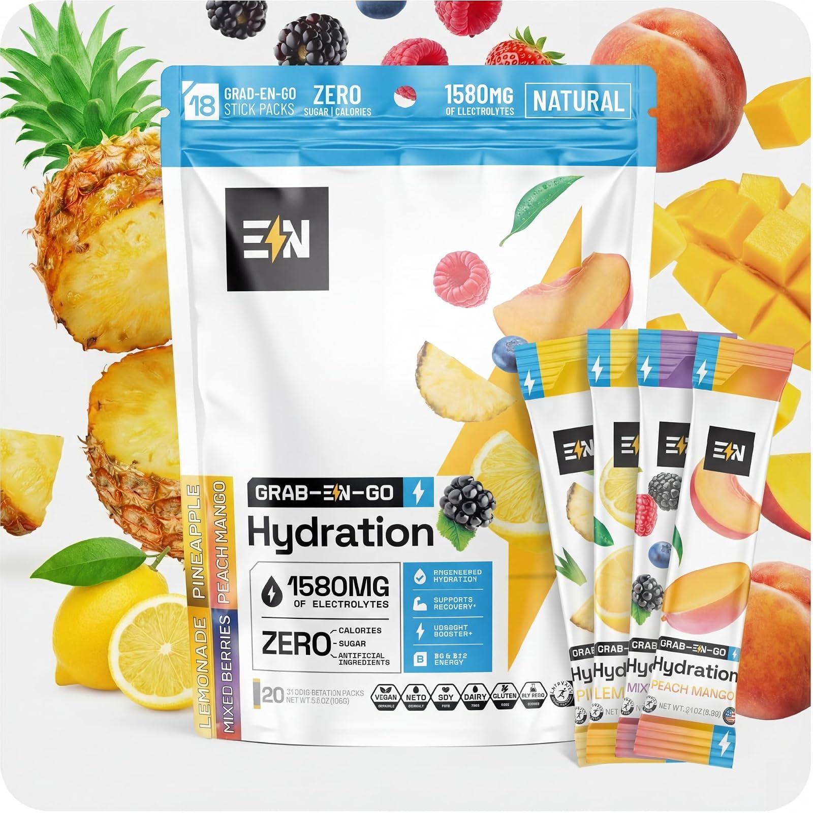 Engineered Nutrition electrolyte powder hydration