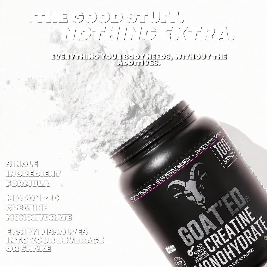 enhance athletic performance with GOAT'ED creatine