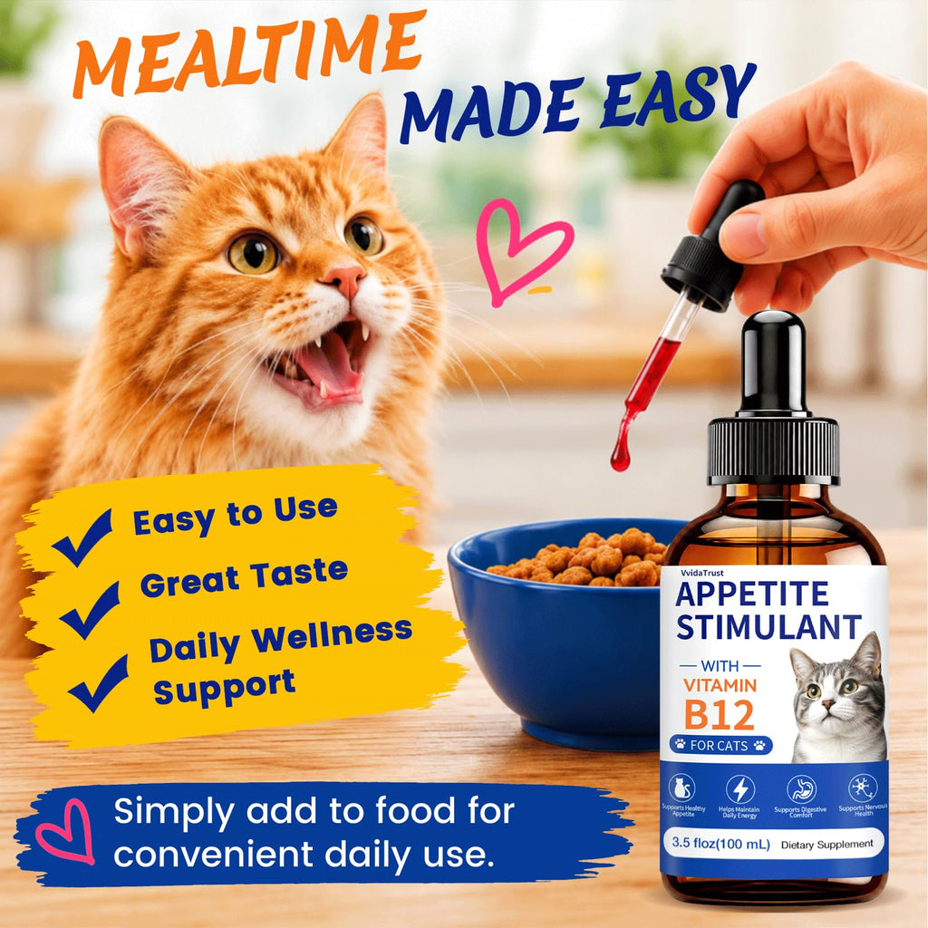 Enhance cat appetite with B12