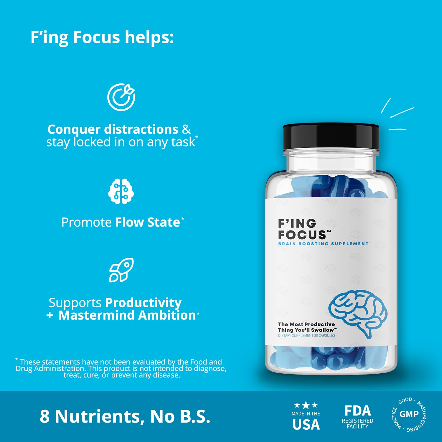 Enhance cognitive function with F'ing Focus