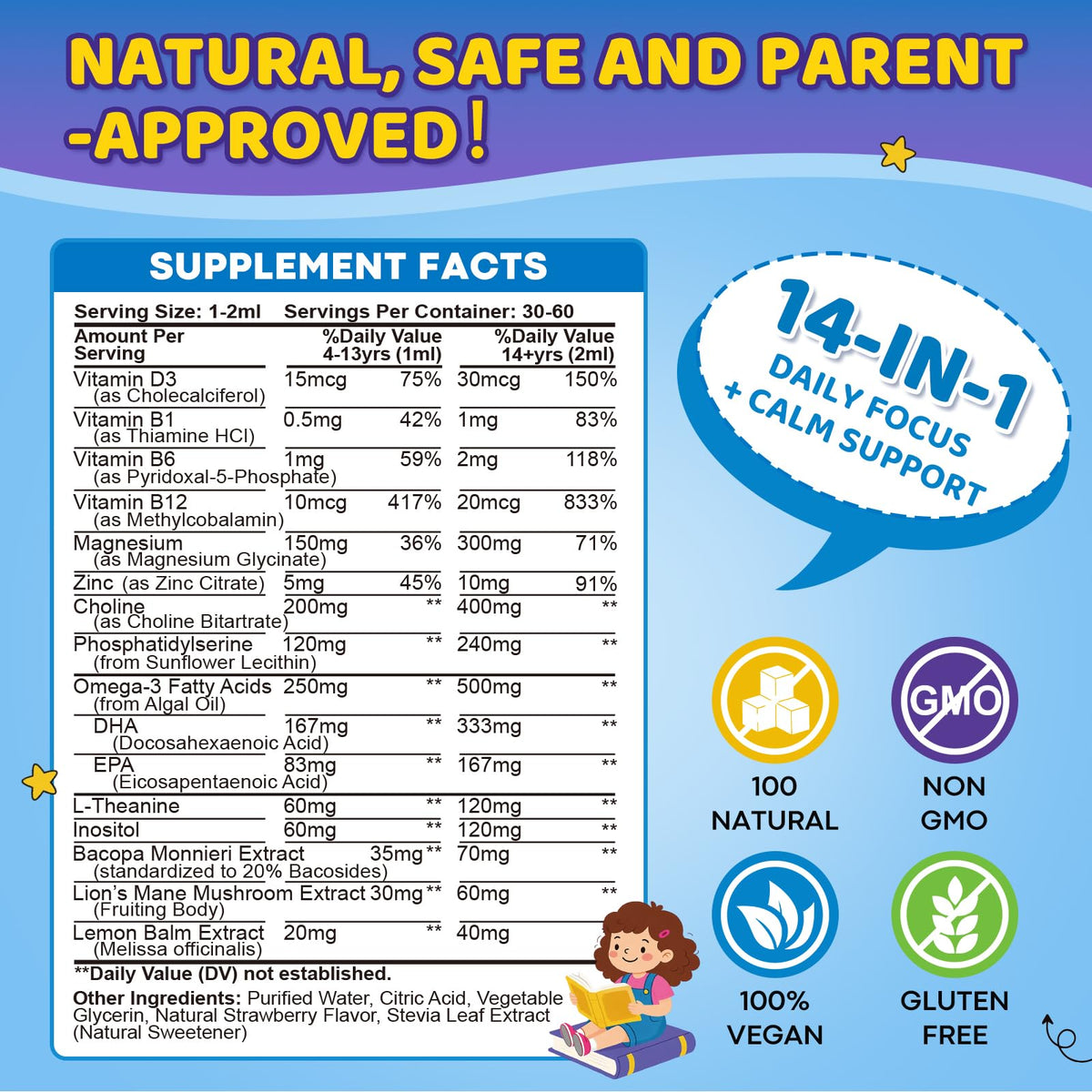 Enhance cognitive function with kids vitamins