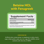 enhance digestion with Betaine HCL