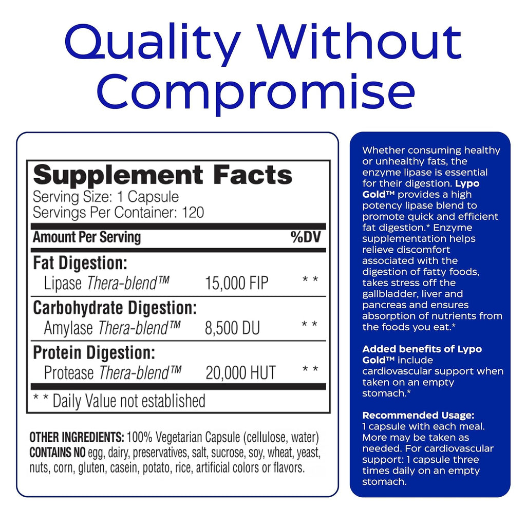 enhance digestion with Lypo Gold