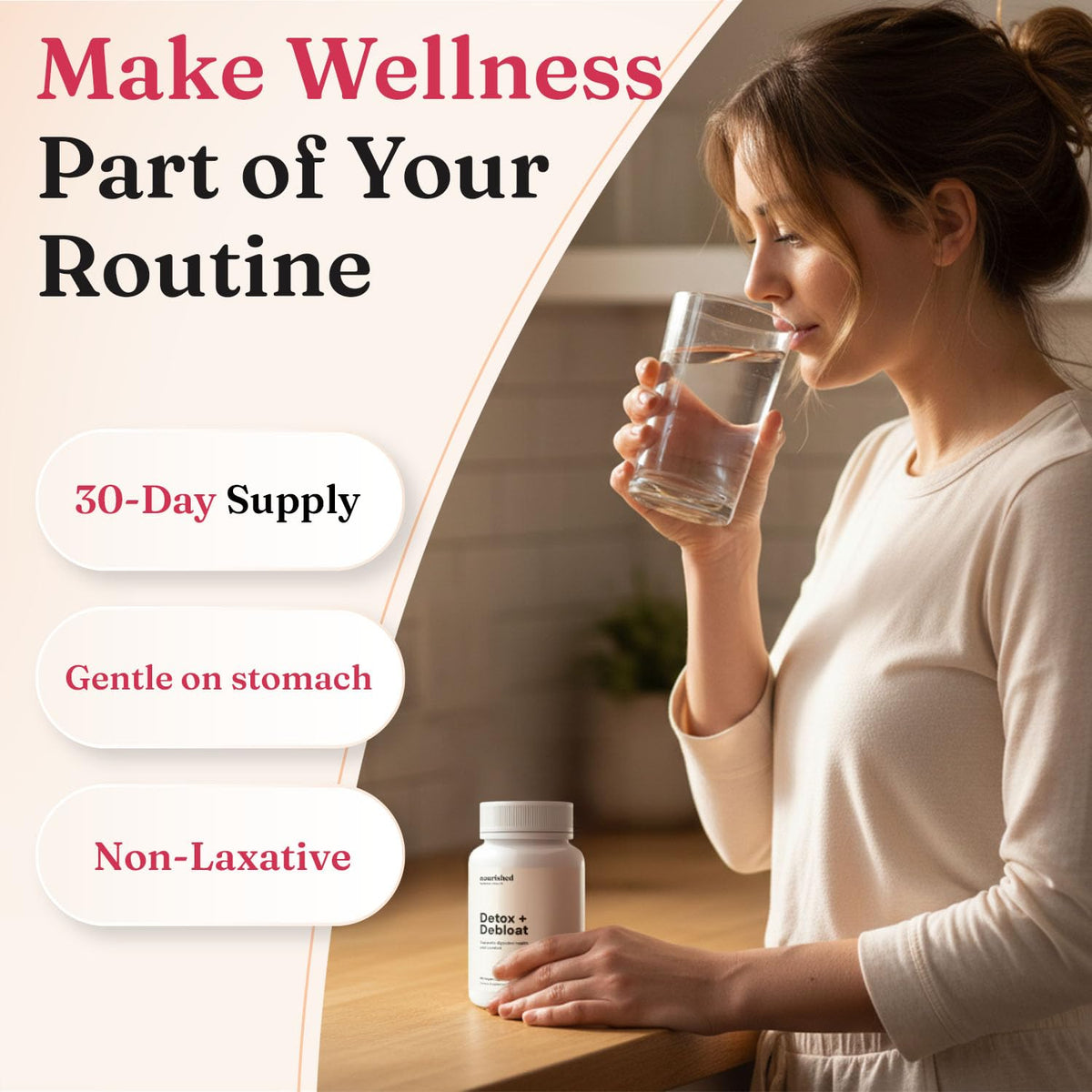 Enhance digestion with Nourished detox formula