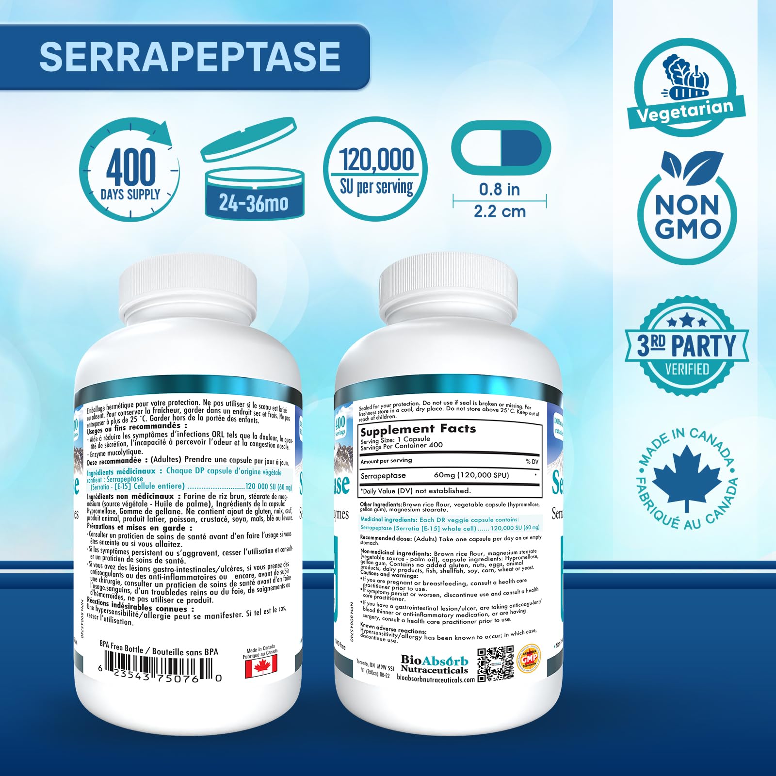 enhance digestion with Serrapeptase