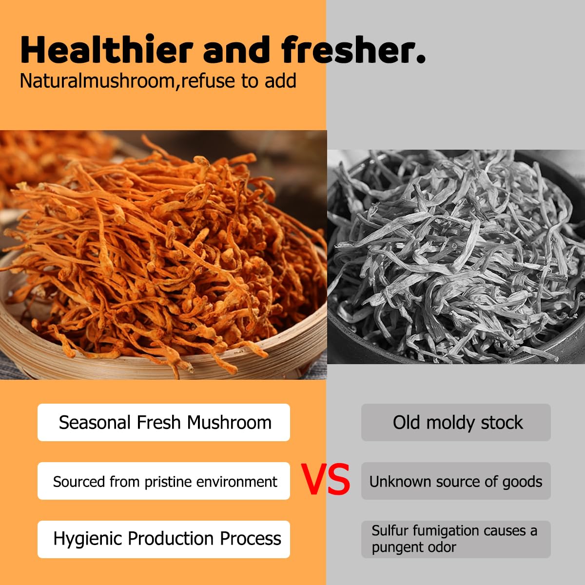 Enhance dishes with cordyceps mushrooms