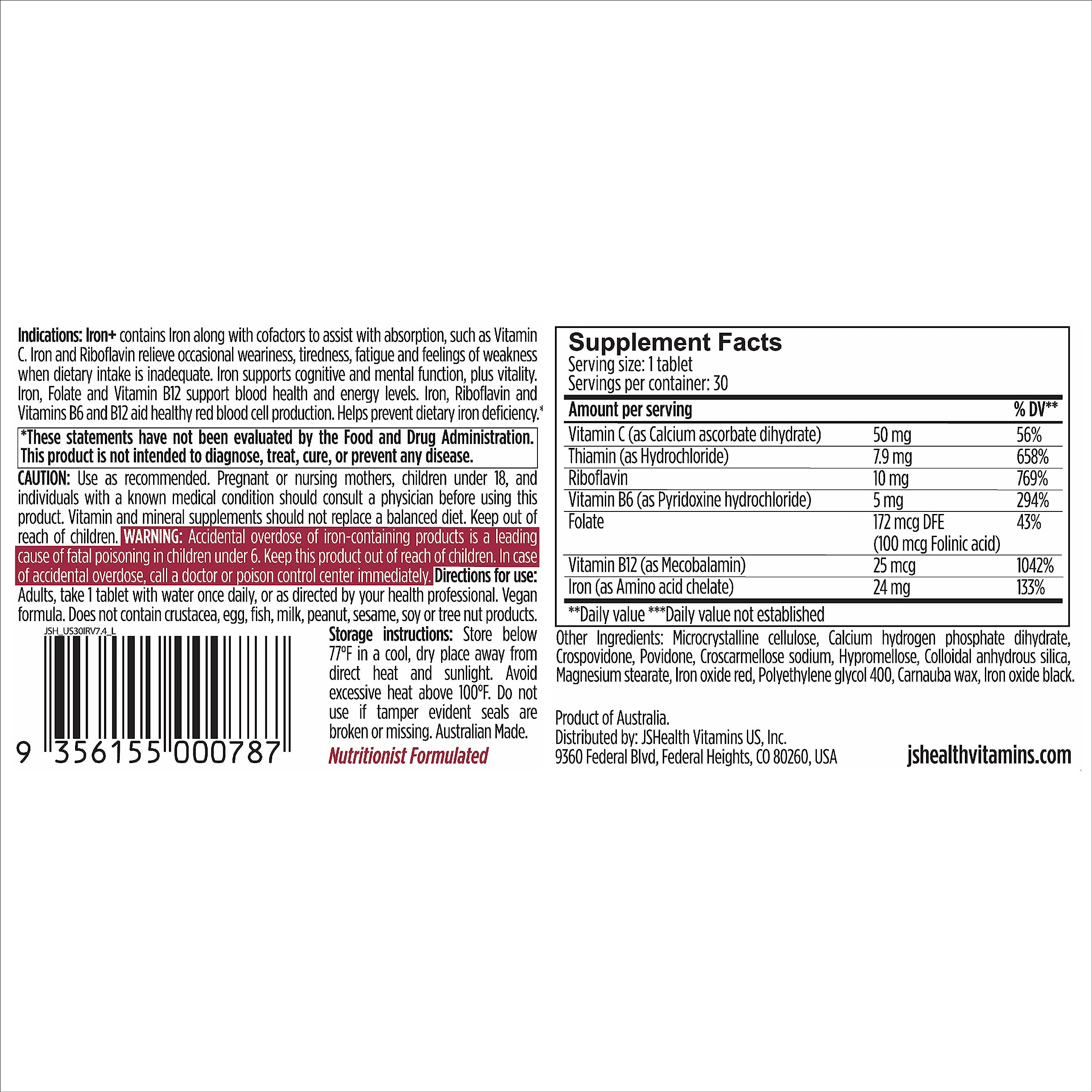 enhance energy with JSHealth iron