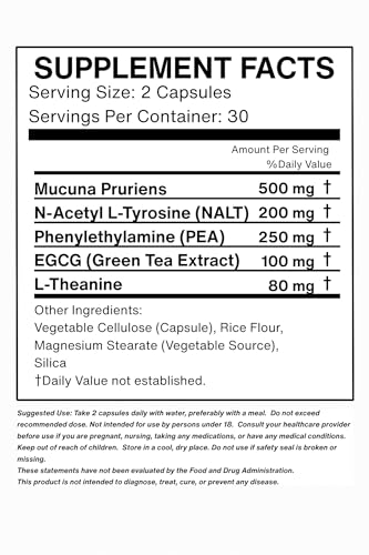 Enhance focus with dopamine support