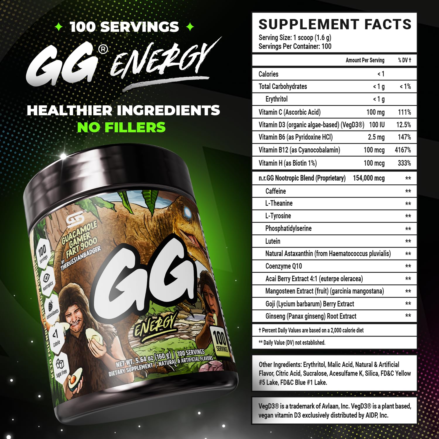 Enhance focus with energy powder