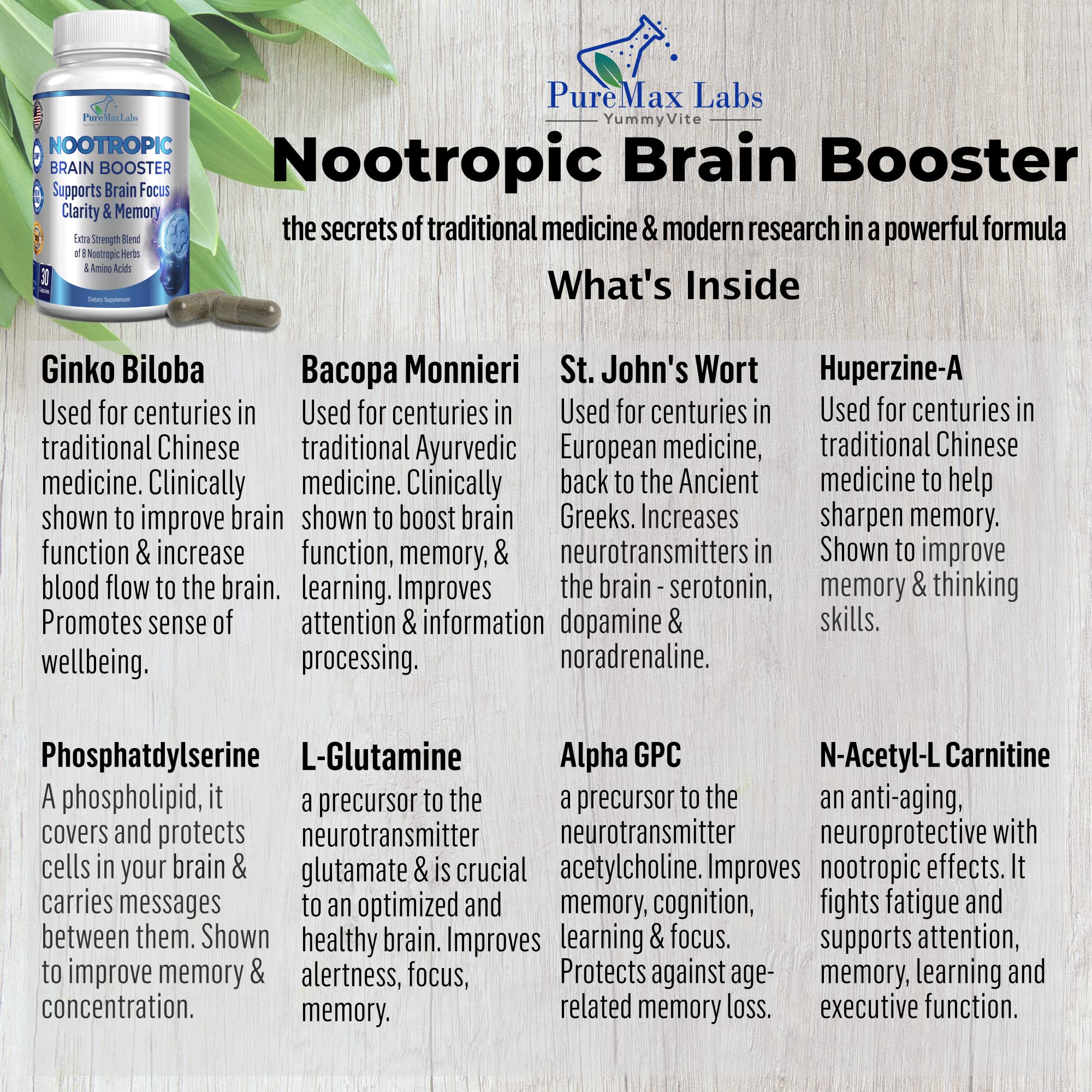 Enhance focus with ginkgo biloba tablets