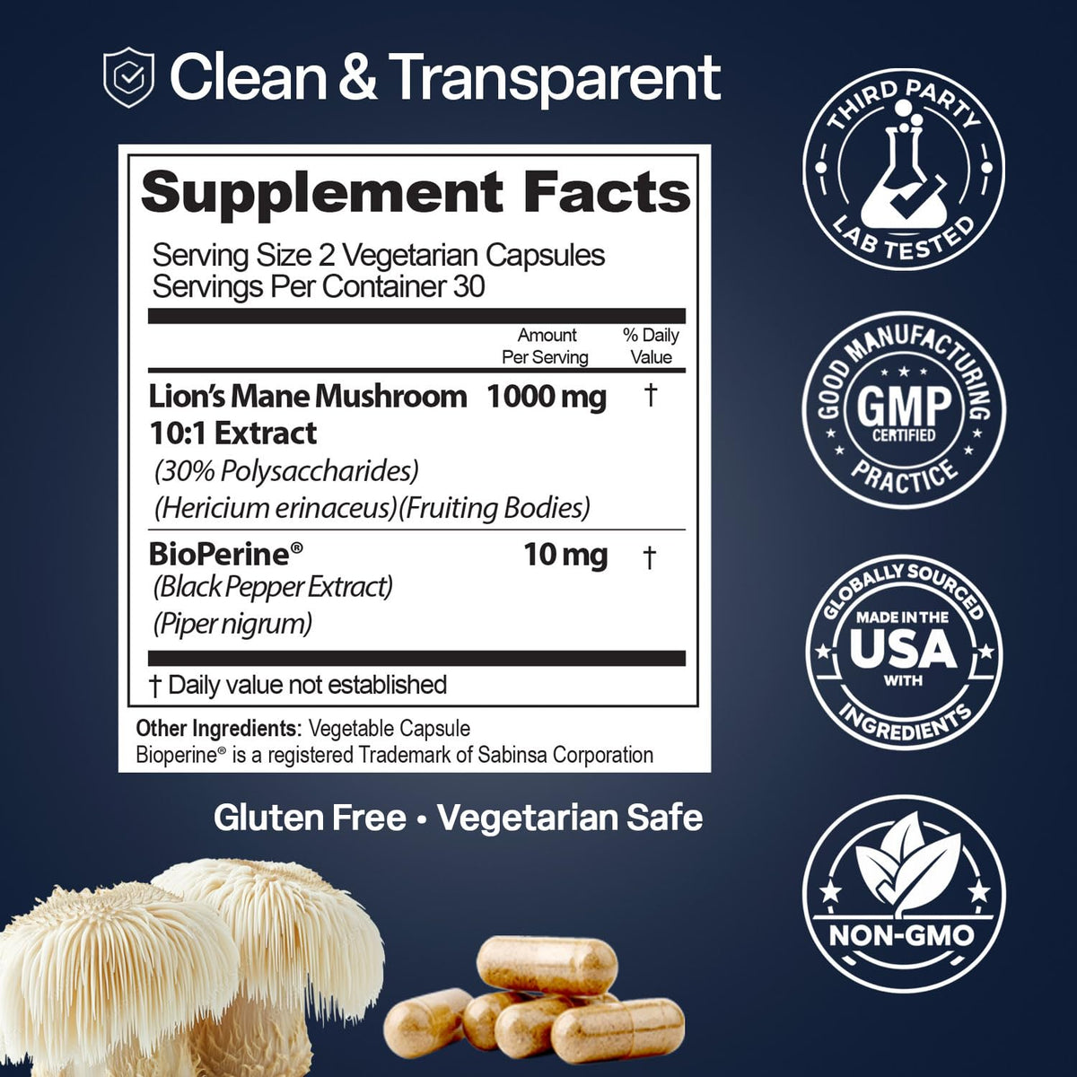 Enhance focus with Lion's Mane extract