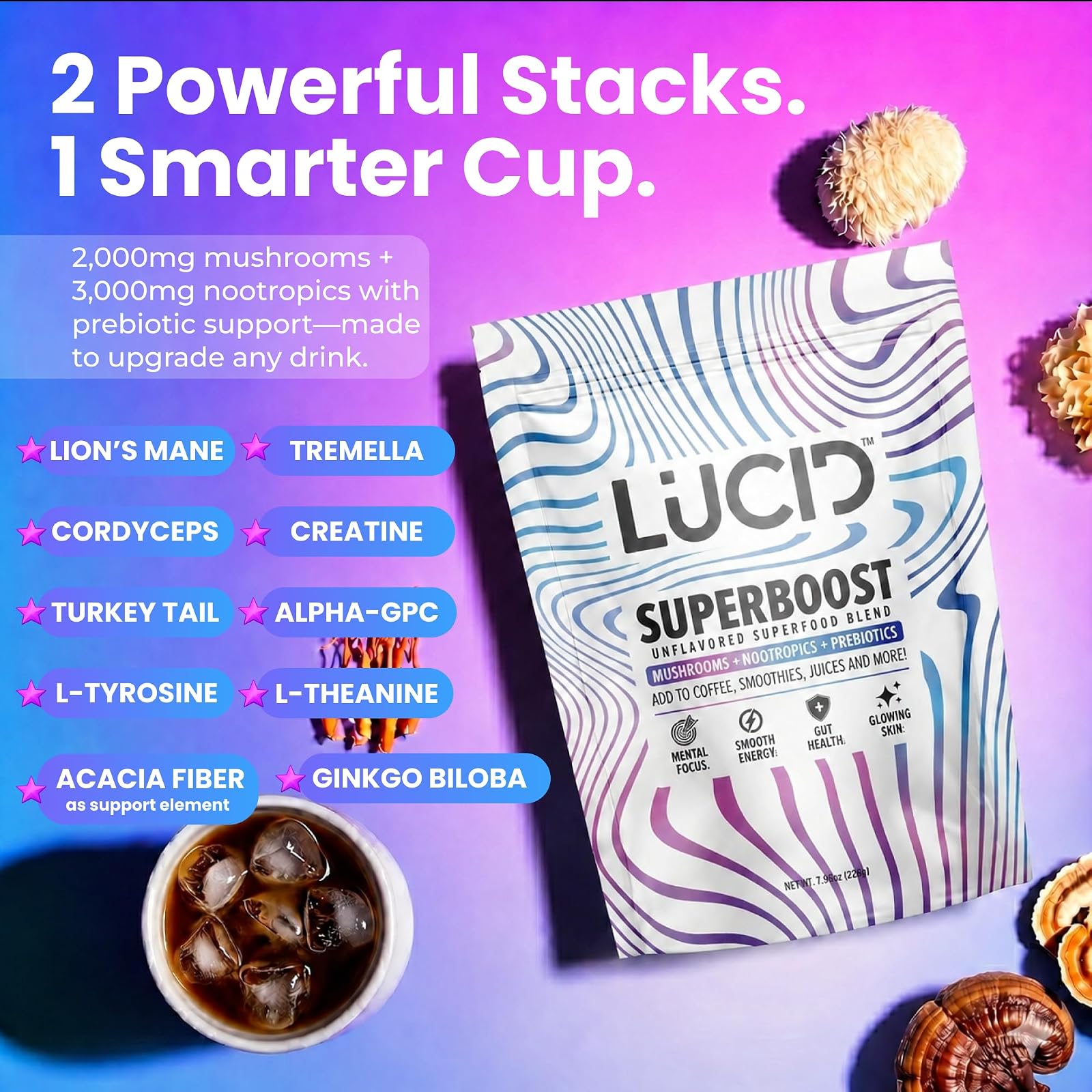 Enhance focus with Lion's Mane