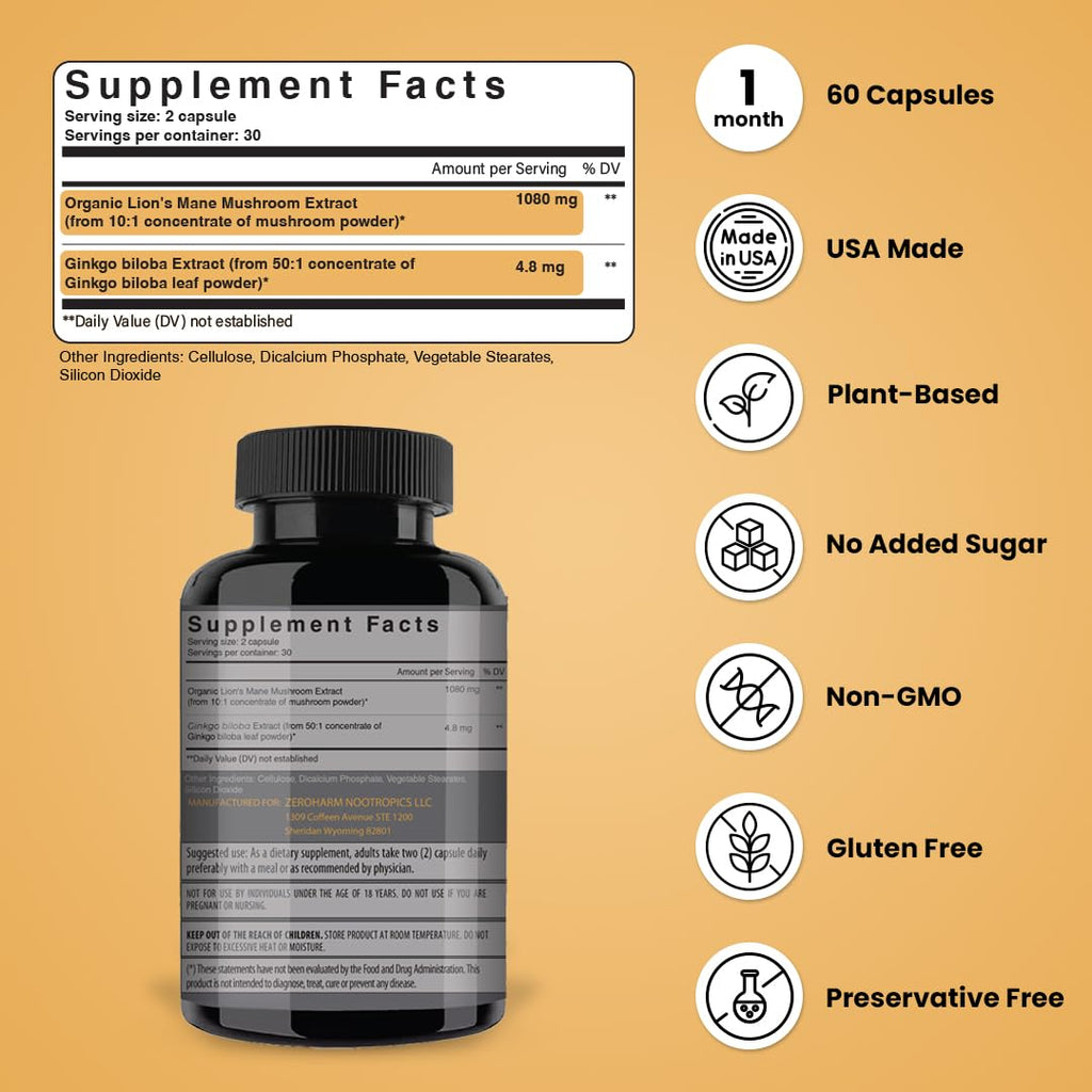 enhance focus with lion's mane