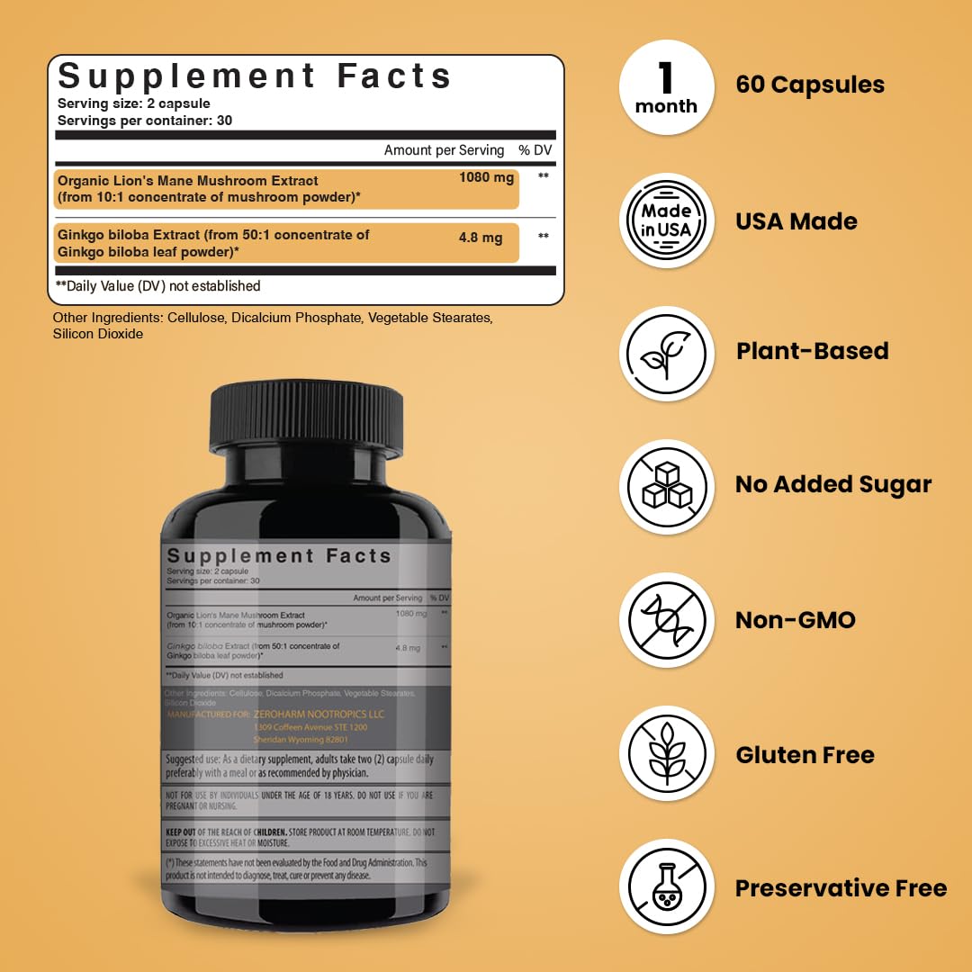 enhance focus with lion's mane