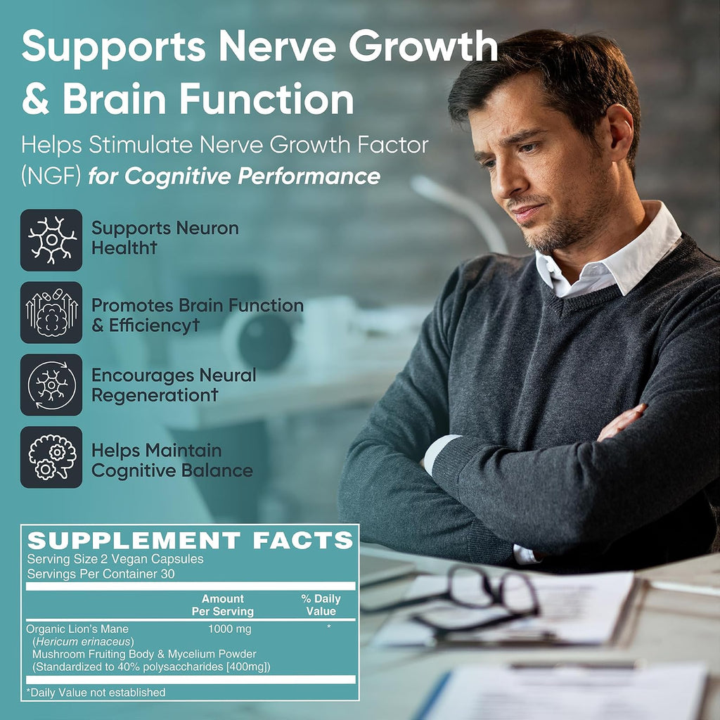 Enhance focus with Lion's Mane