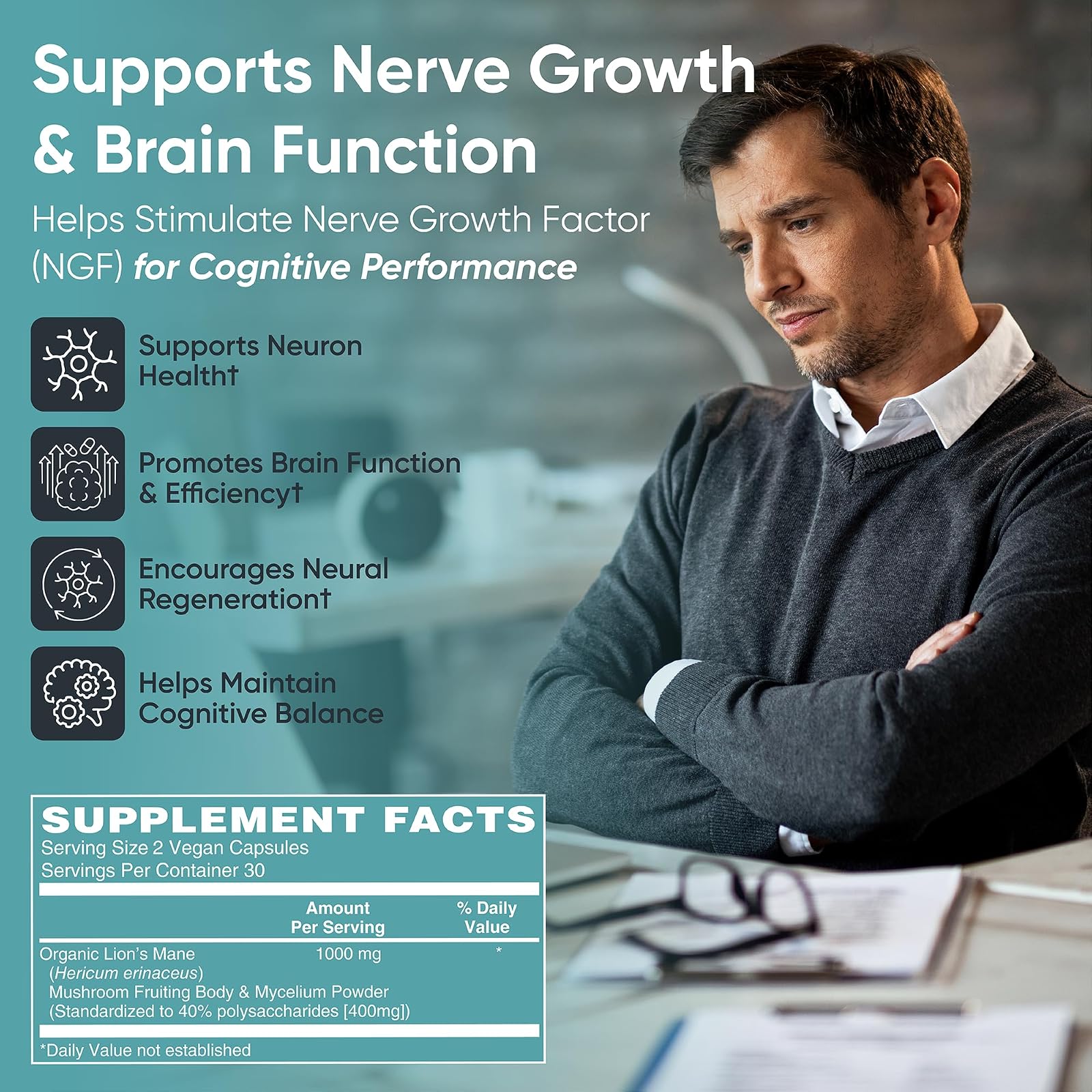 Enhance focus with Lion's Mane