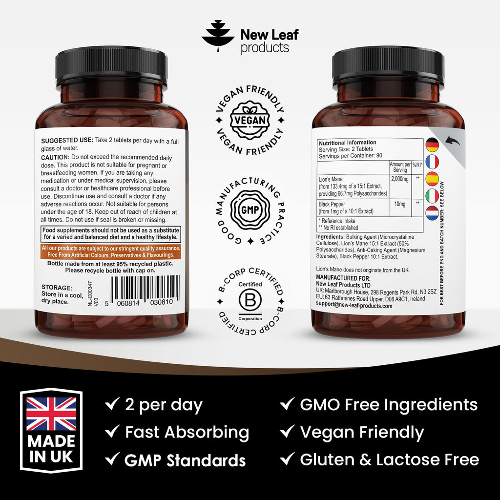 enhance focus with Lion's Mane