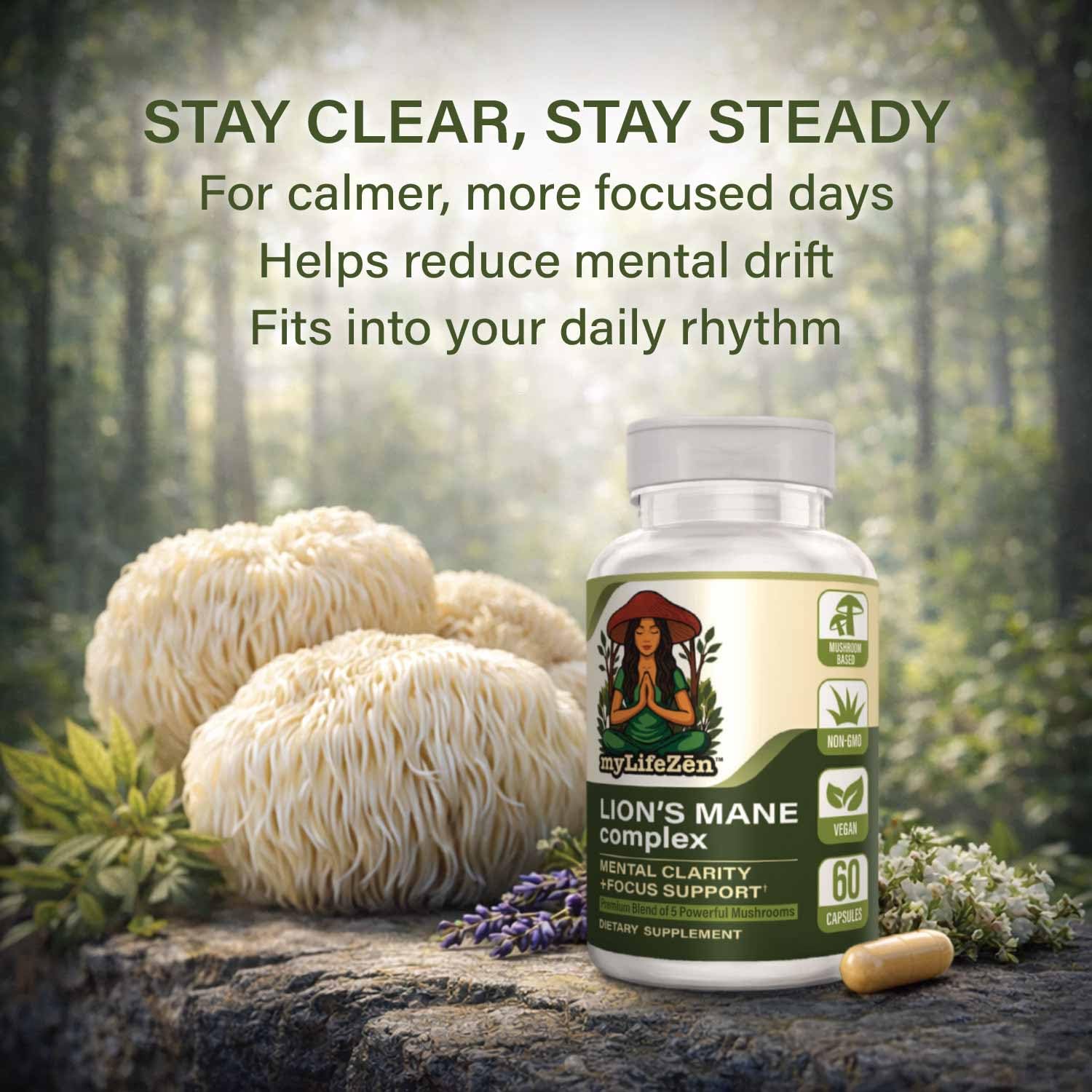 Enhance focus with Lion's Mane