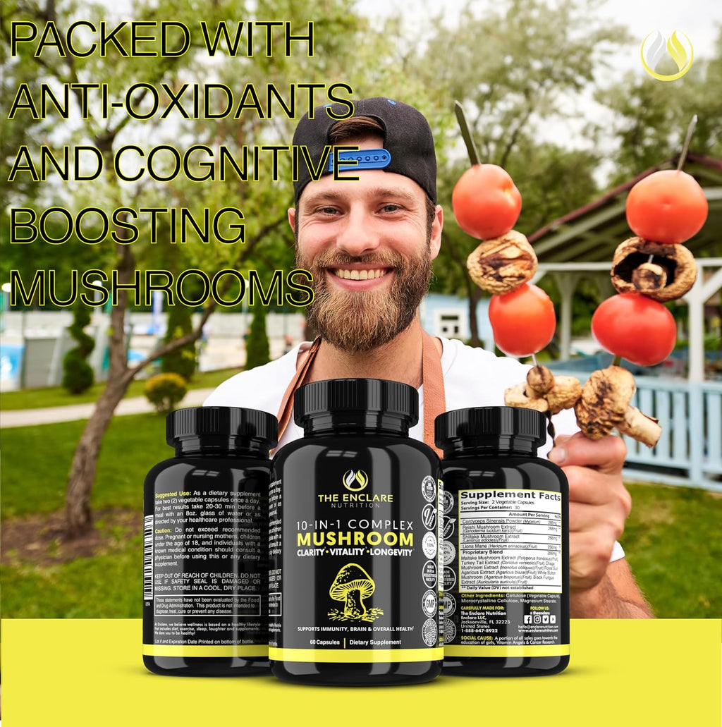 enhance focus with lions mane mushroom
