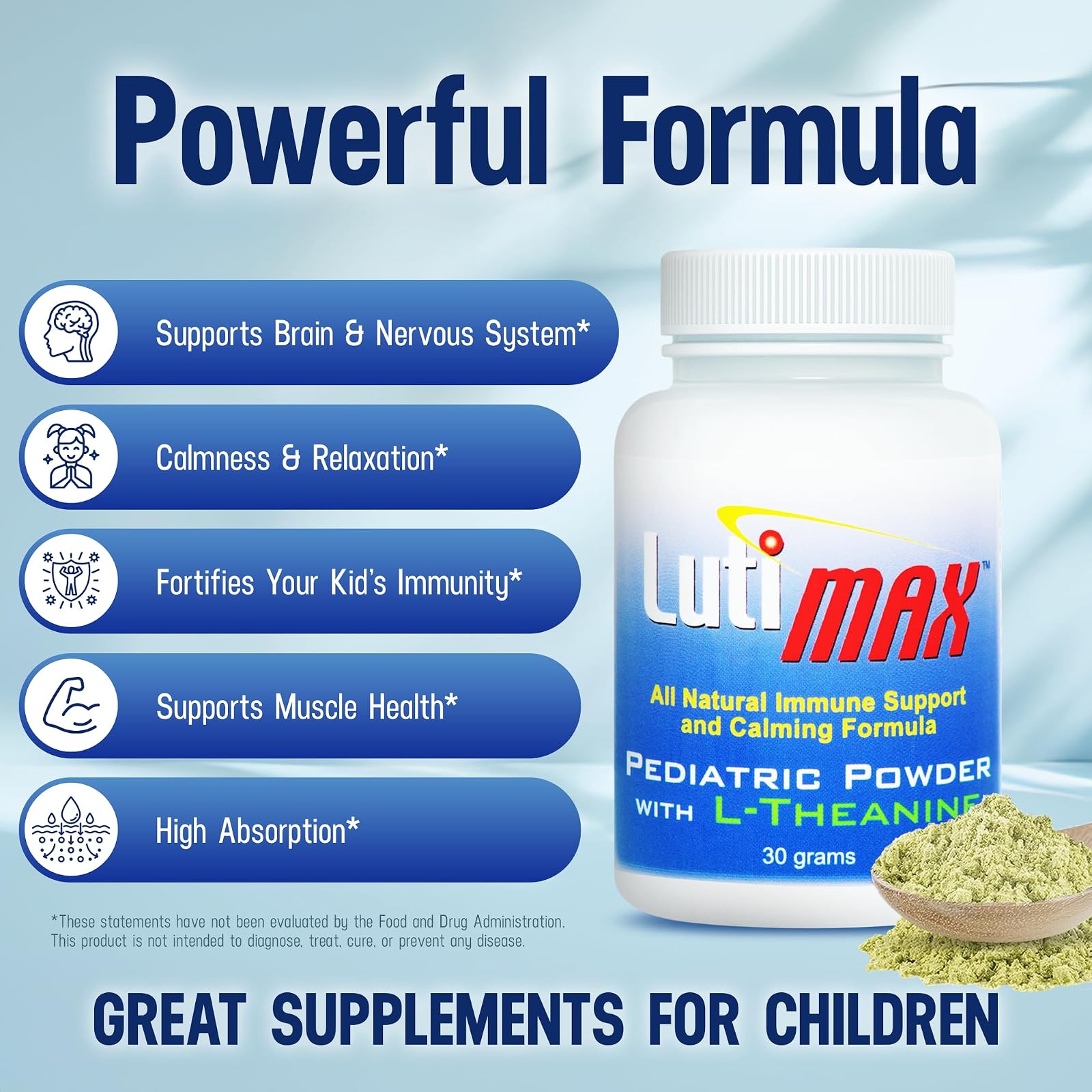 enhance focus with Lutimax powder