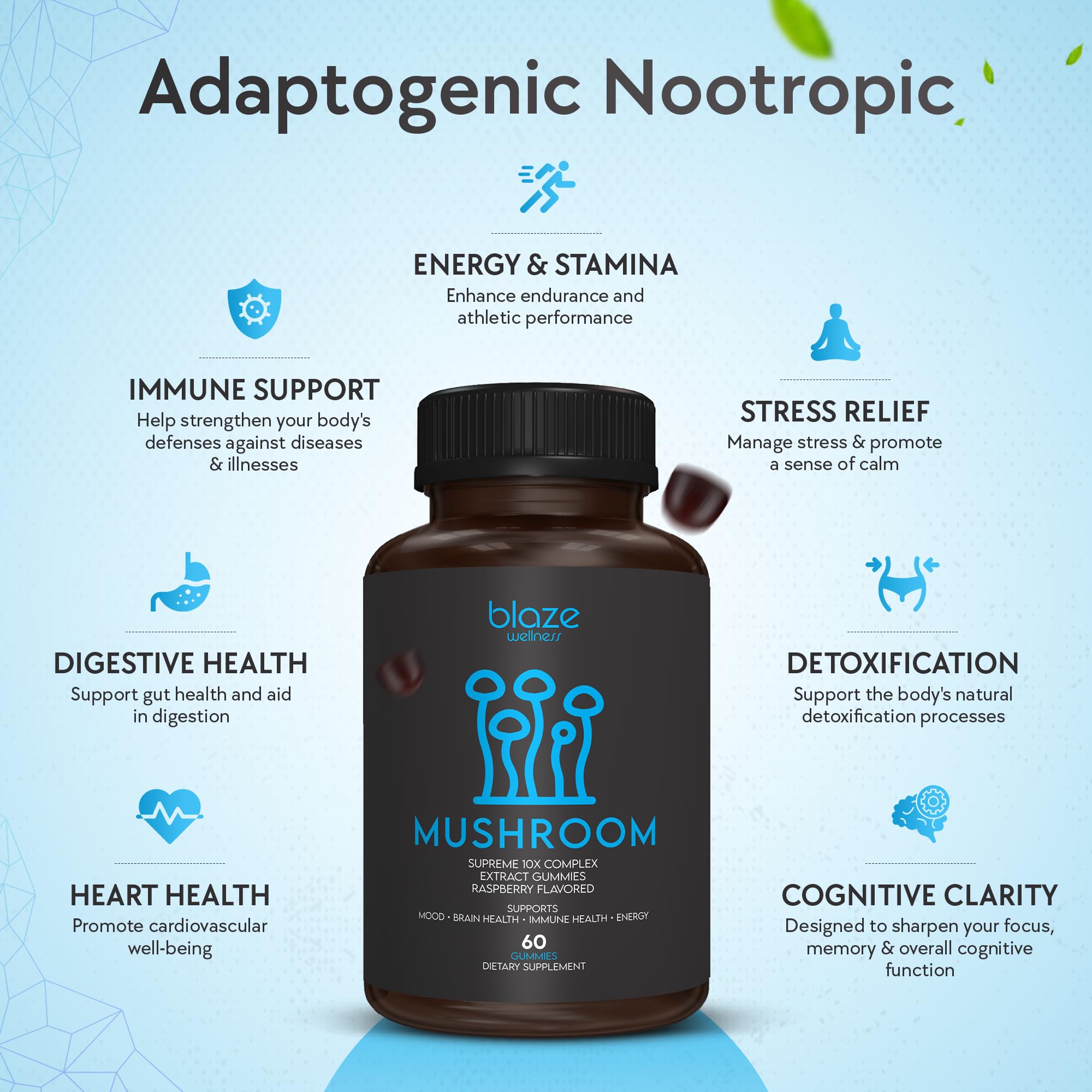 Enhance focus with mushroom complex