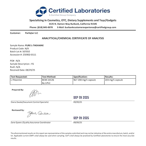 enhance focus with partiQlar L-Theanine