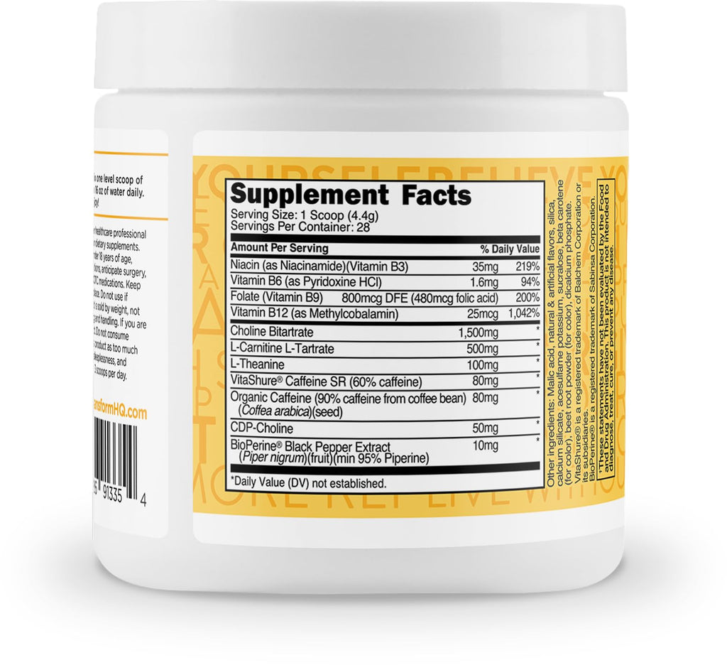 enhance focus with TransformHQ powder