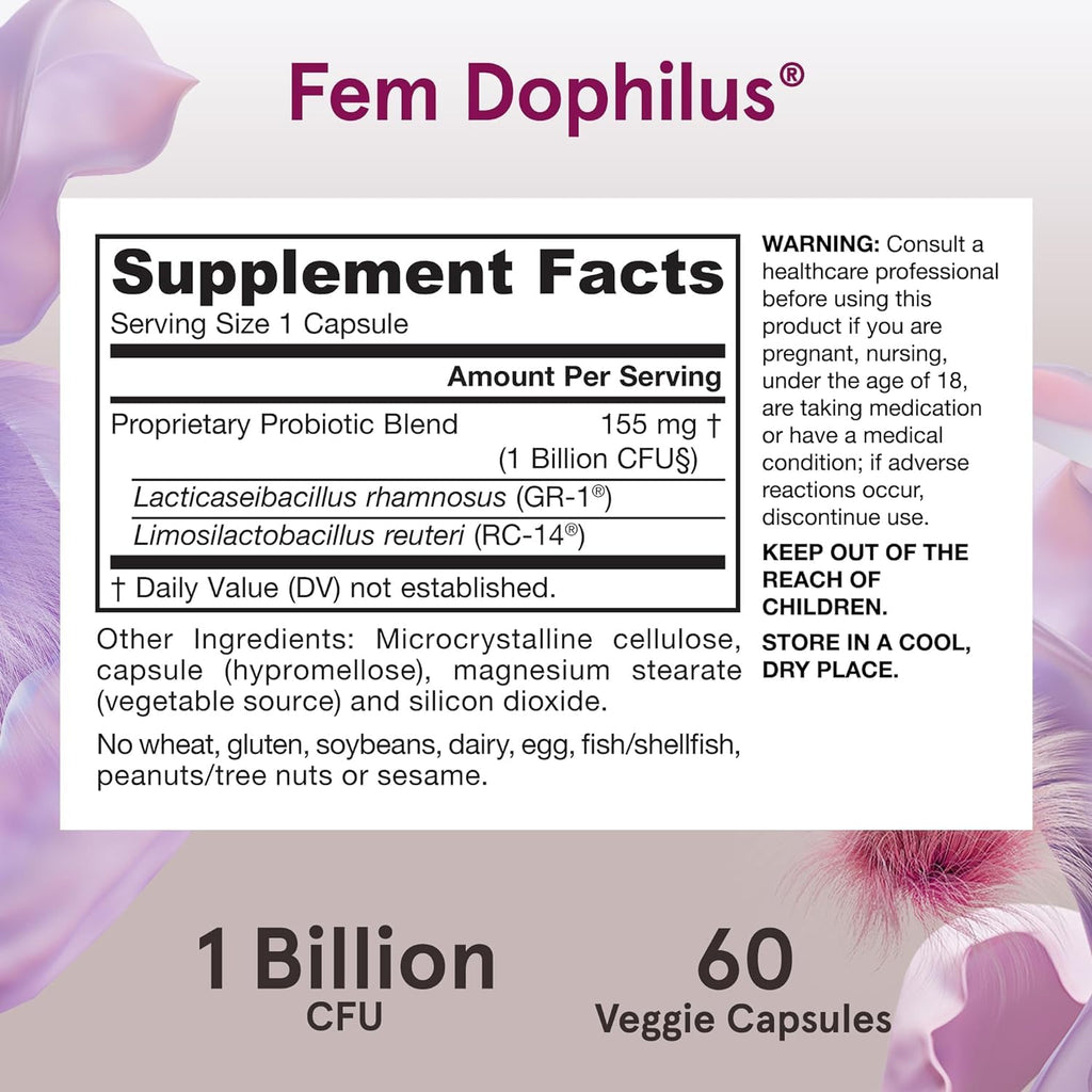 enhance gut flora with Fem-Dophilus