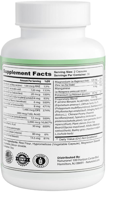 enhance hair vitality with multivitamins
