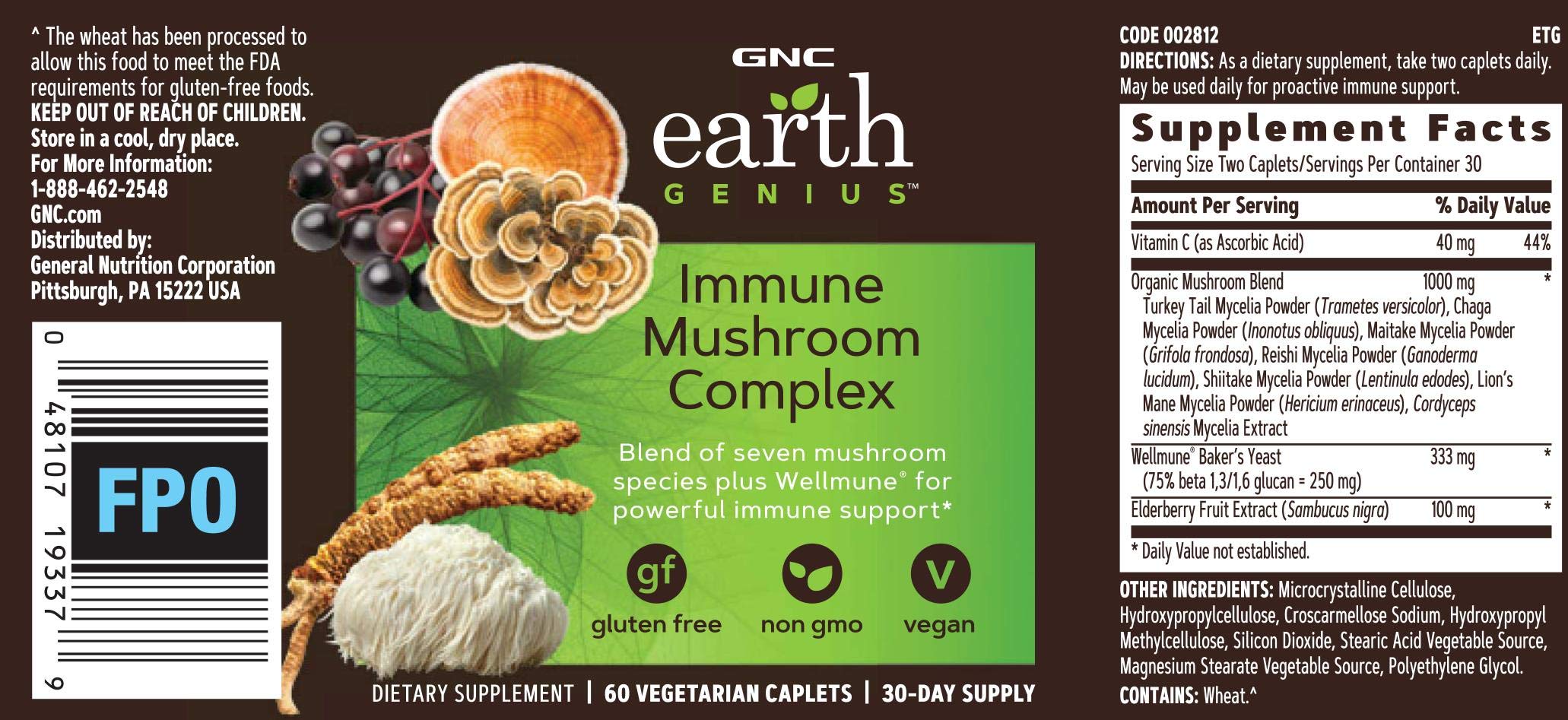 enhance health with GNC mushroom complex