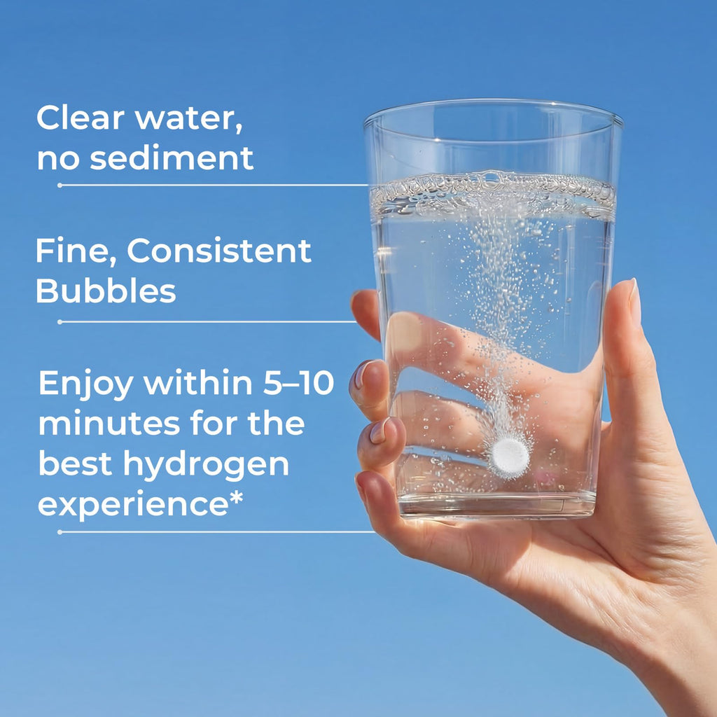 Enhance hydration with H2 tablets