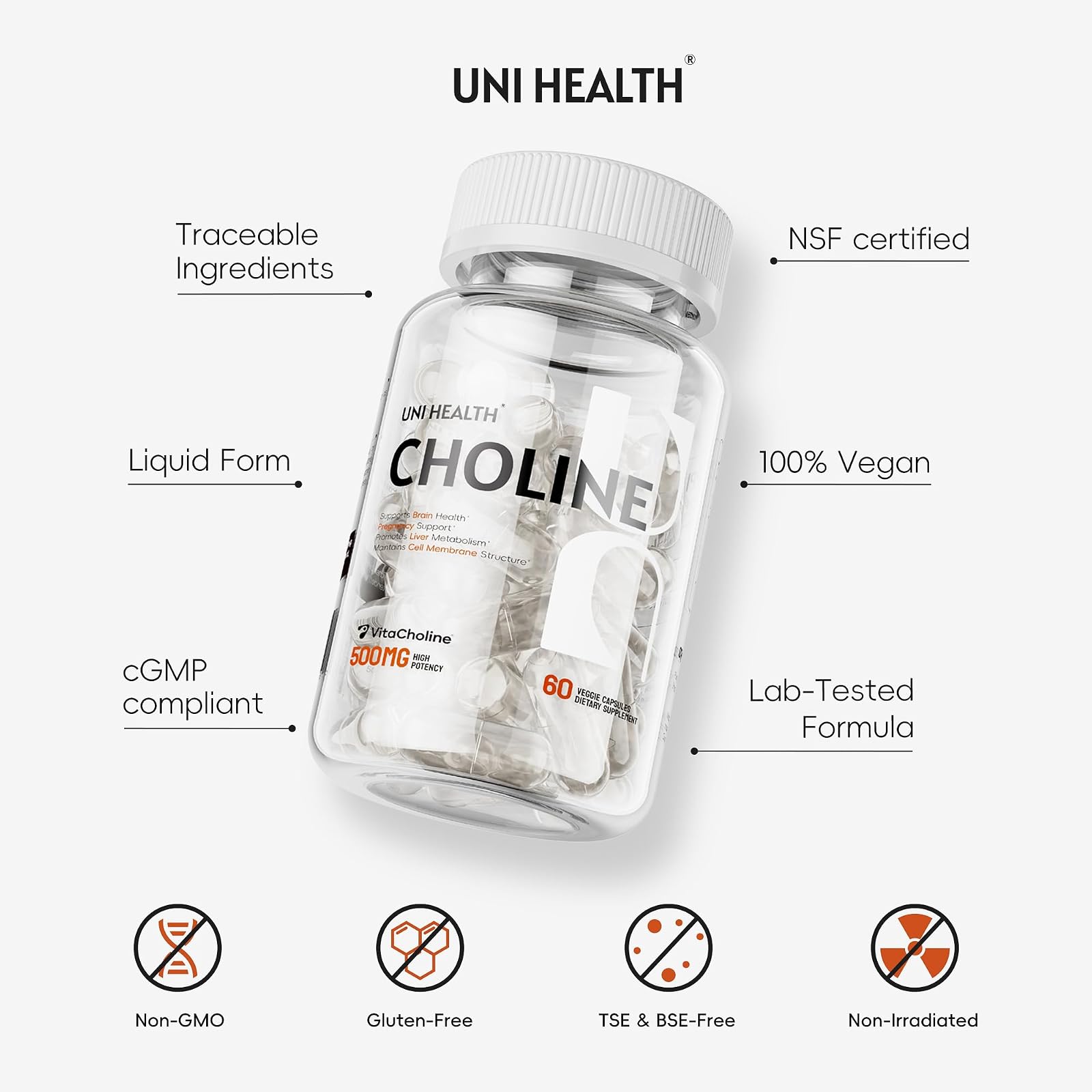 enhance memory with choline 500 mg