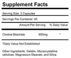 Enhance memory with Choline Bitartrate 900 mg