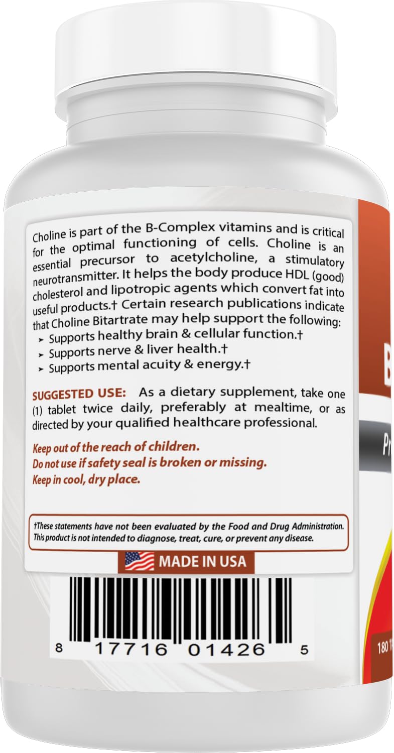 Enhance memory with choline bitartrate