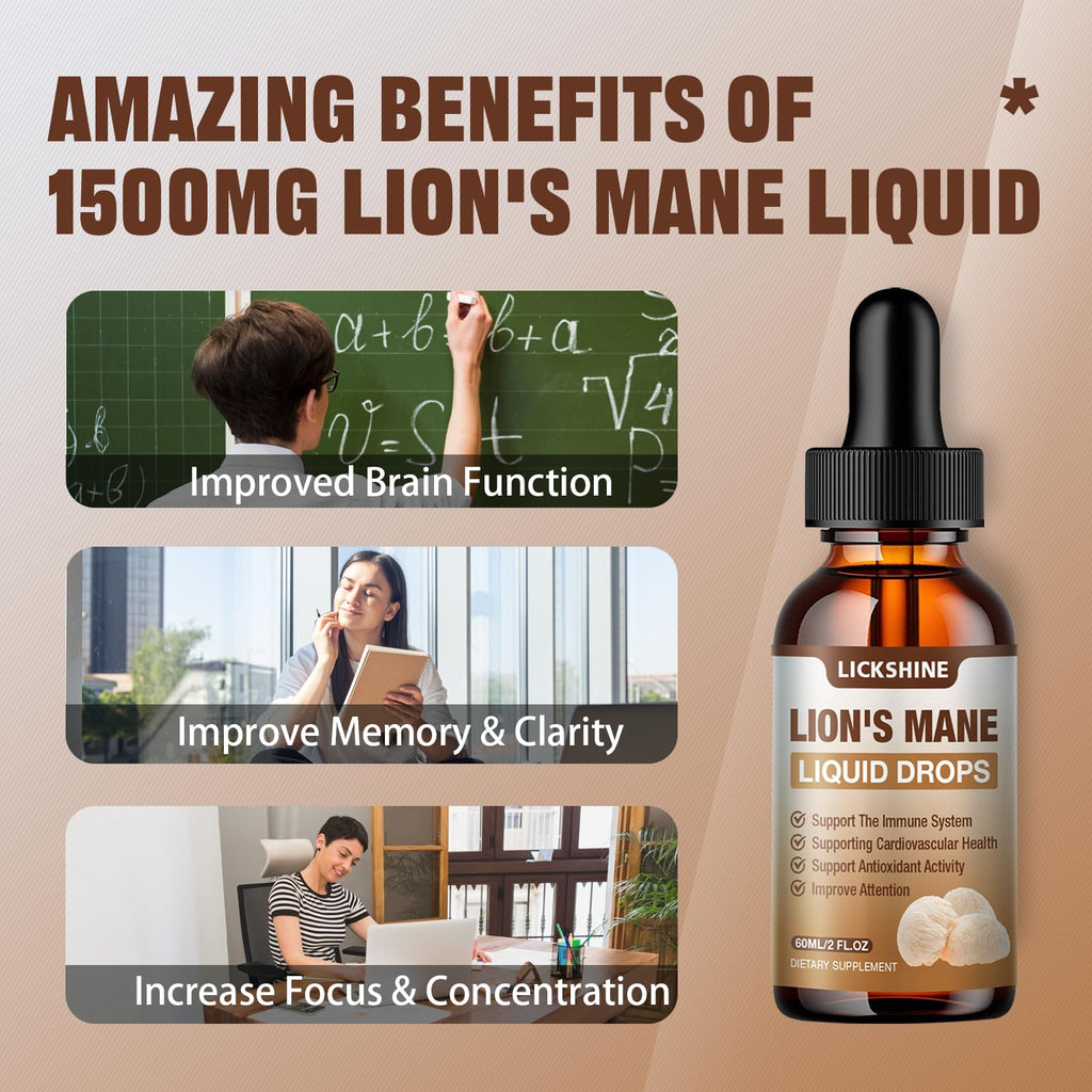 enhance memory with Lions Mane drops