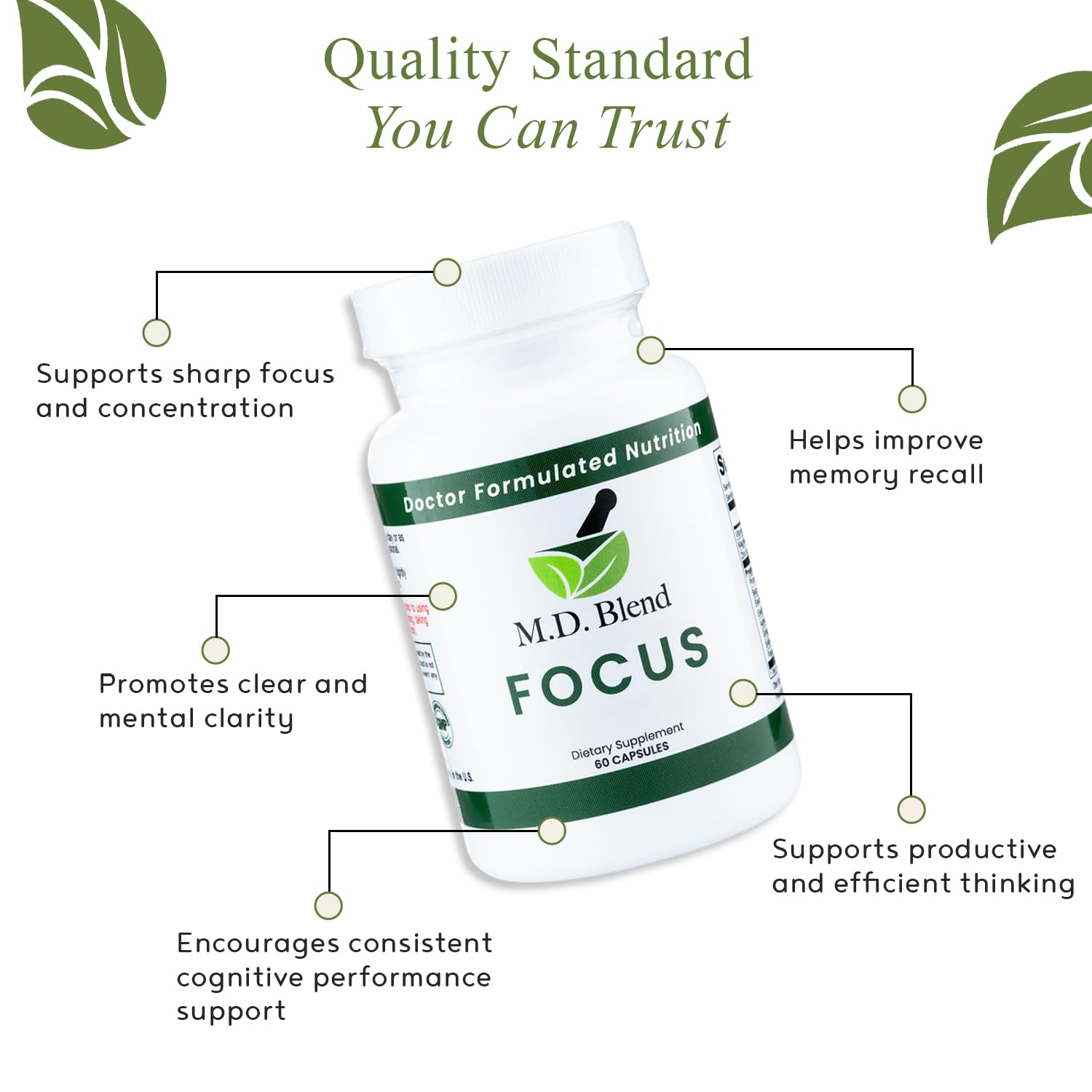 Enhance mental clarity with Focus supplement