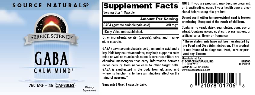 enhance mood with GABA 750mg