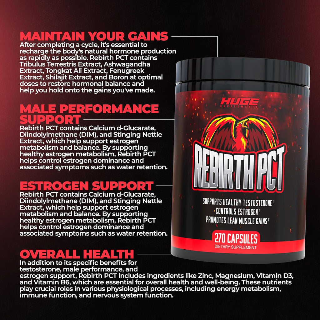 Enhance muscle recovery Rebirth PCT