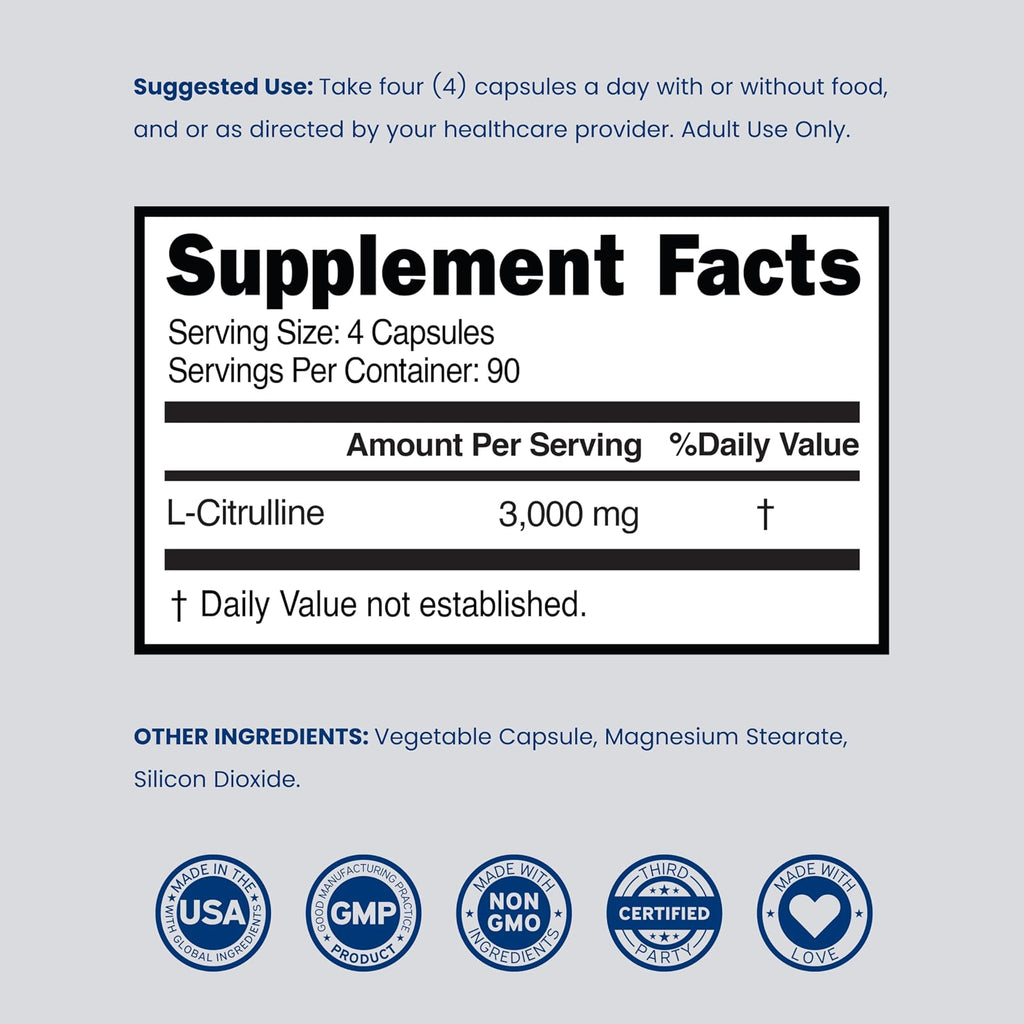 enhance nitric oxide levels L Citrulline