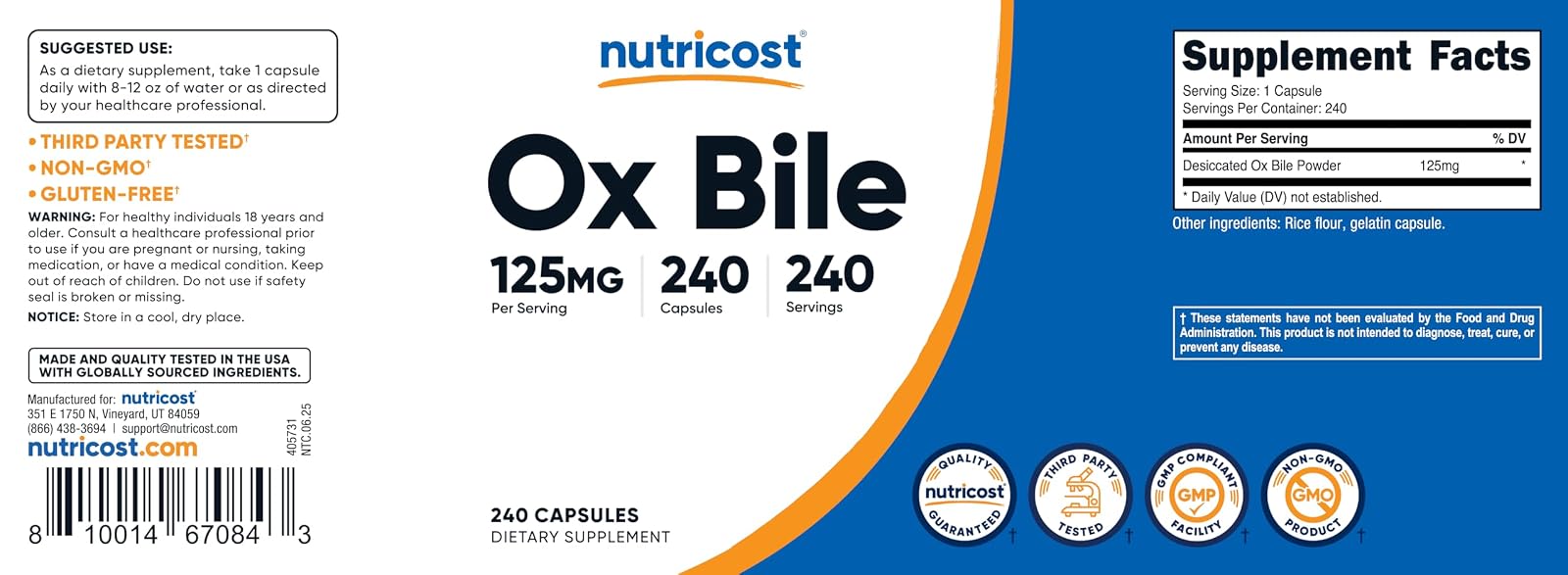 enhance nutrient absorption with Ox Bile