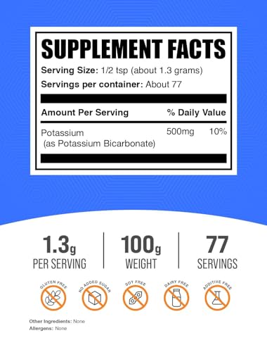 enhance potassium intake with bicarbonate