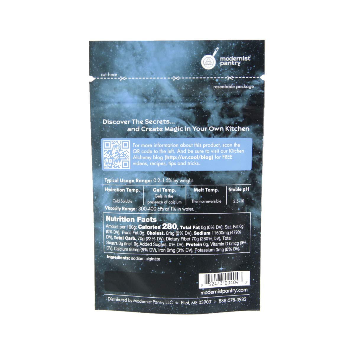 enhance recipes with sodium alginate