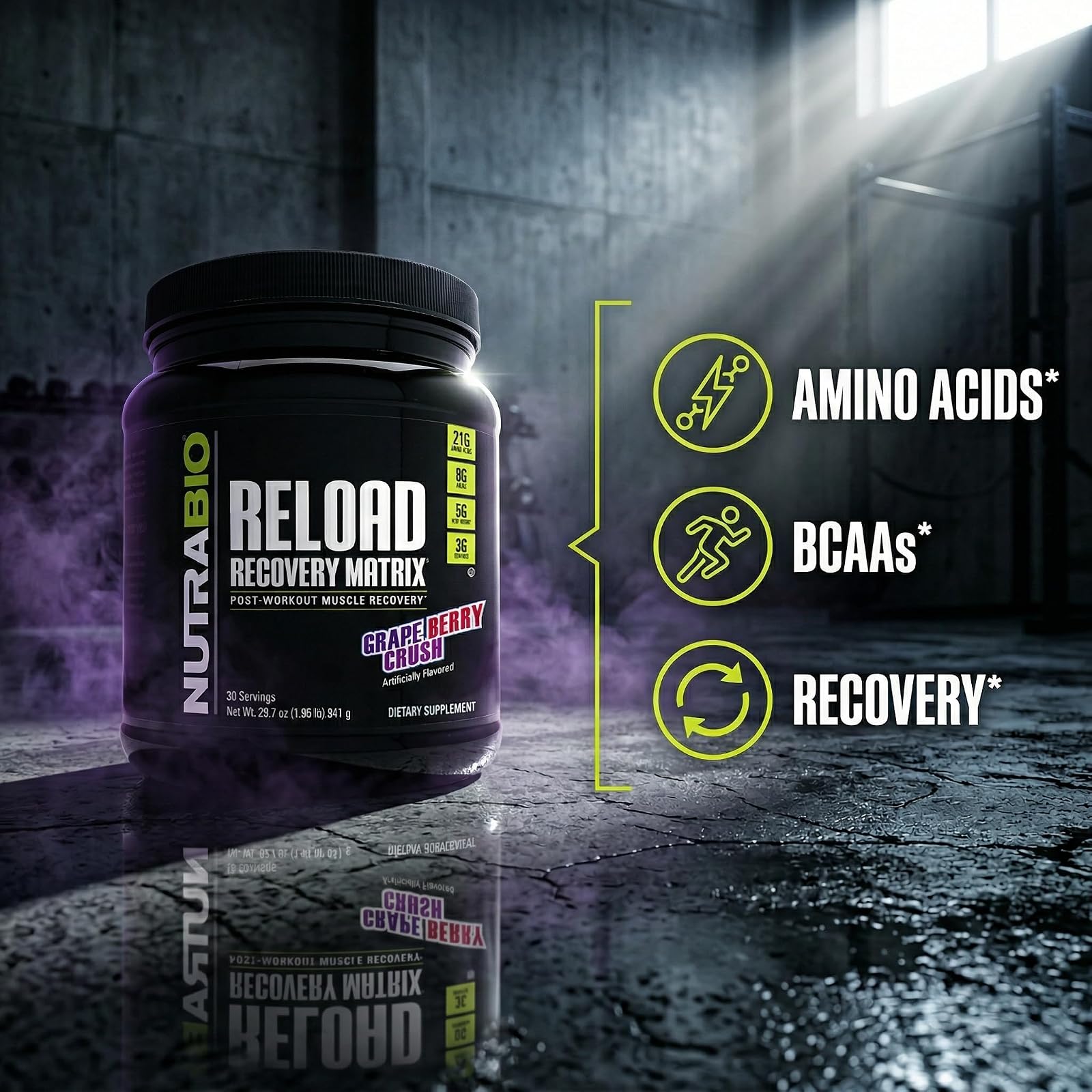 Enhance recovery with NutraBio Reload
