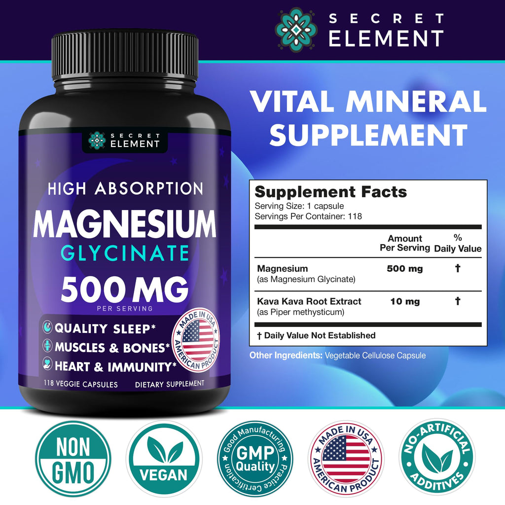 Enhance relaxation with magnesium glycinate
