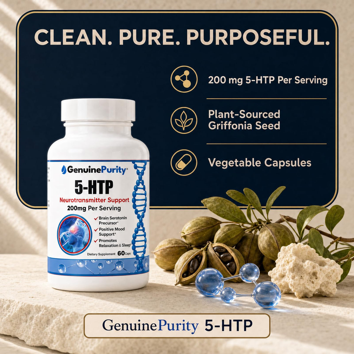 enhance serotonin levels with 5HTP