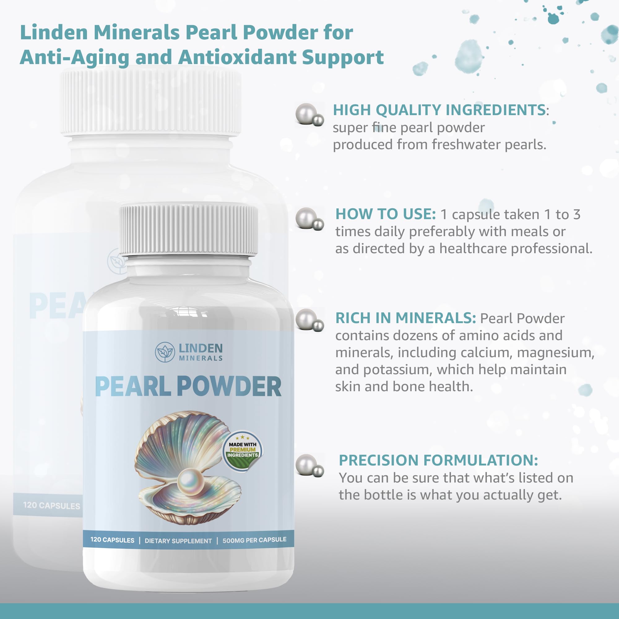 enhance skin with pearl powder
